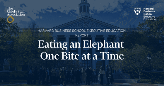 Eating an elephant one bite at a time